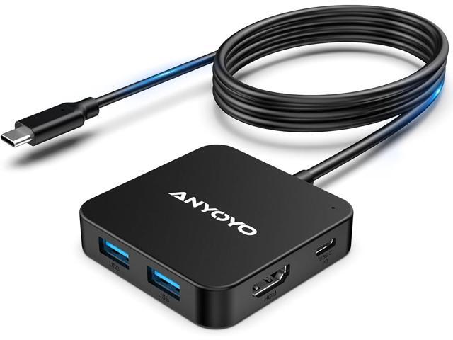 Click here for USB C Hub  Extended 4ft 6-in-1 USB C Dongle with 4... prices