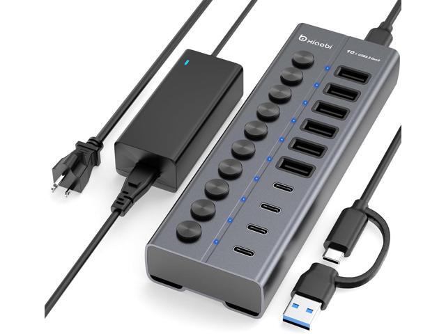 Click here for Xiaobi Powered USB Hub  10-Port USB C Hub with 6 U... prices