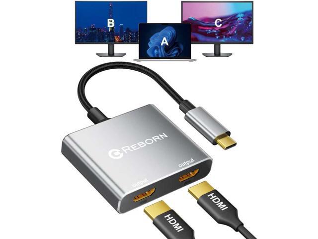 Click here for USB C to Dual HDMI Adapter 4K@60Hz HDMI Splitter E... prices