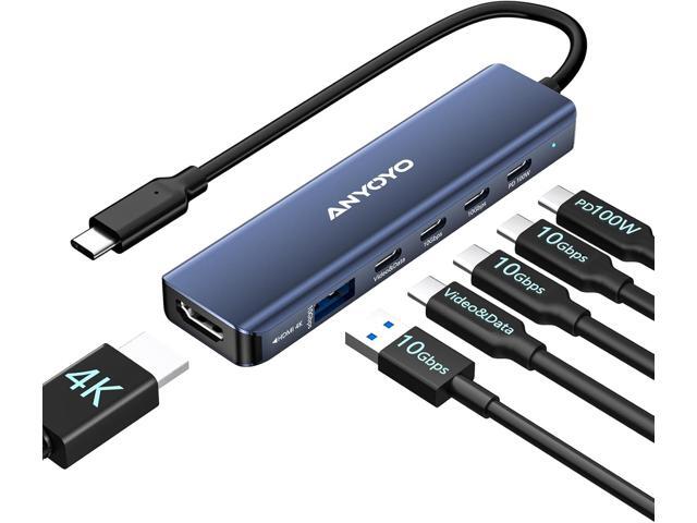 Click here for ANYOYO USB Hub Dual Monitor 4K 6 in 1 USB C Multip... prices