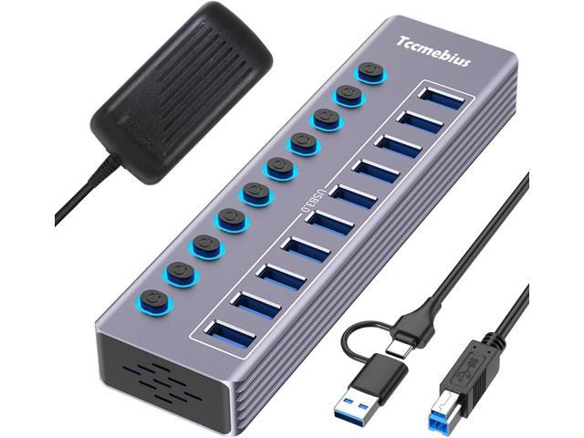 Click here for Powered 10-Port USB 3.0 Hub  USB C to 10 Ports USB... prices