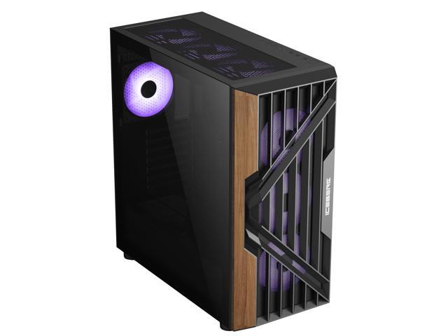 Click here for Iceberg Gaming EATX Full PC Case Wood Vector BLK t... prices