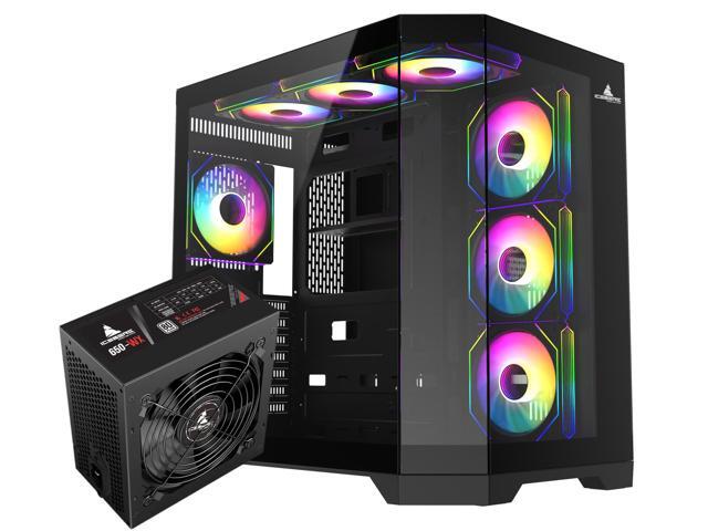 Click here for Iceberg Gaming Combo: Crystal Edge ATX Case (Black... prices