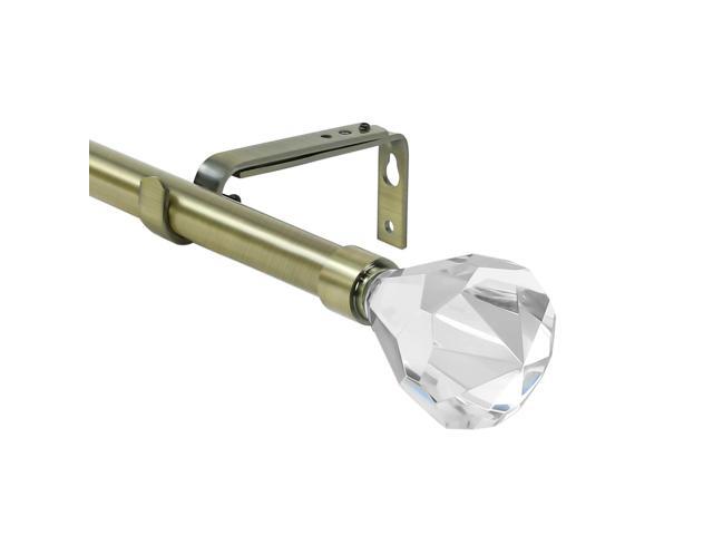 Click here for Urbanest Pierre Cut Crystal Drapery Curtain Rod Se... prices