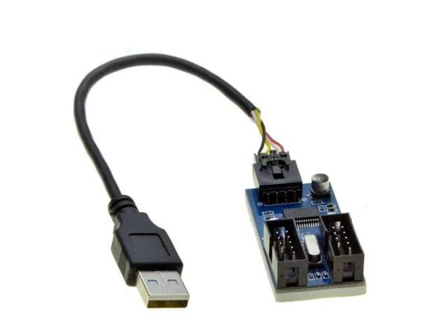 Click here for FOR USB 2.0 Male 1 to 2 9Pin USB header Female Ext... prices