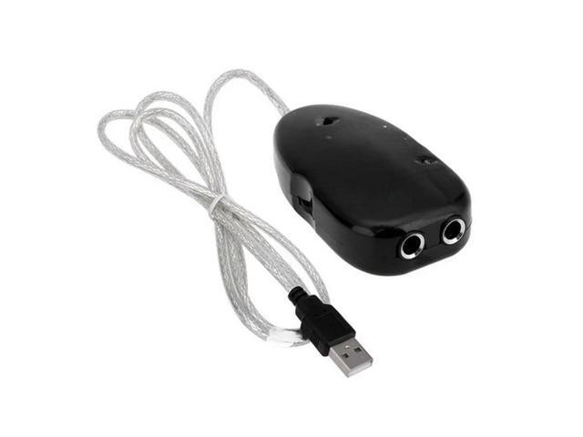 Click here for FOR Black Easy Plug and Play Guitar Link to USB In... prices