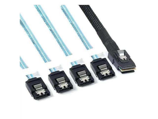 Click here for FOR Mini-SAS SFF-8087 To 4 SATA Cable Mini SAS 4i... prices