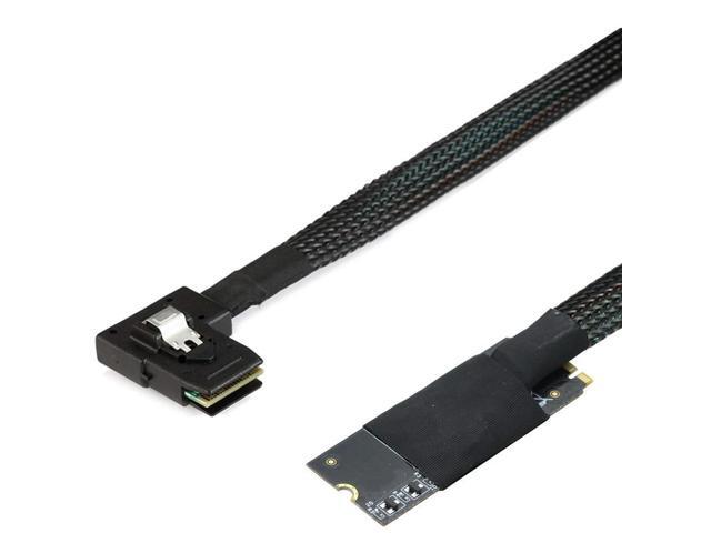 Click here for FOR M.2(M-Key NVMe 2260) to SAS SFF-8087 Left Bend... prices