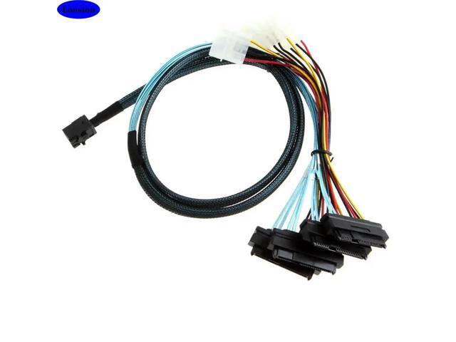 Click here for FOR MINI SAS HD SFF-8643 to 4 Ports SAS SFF-8482 w... prices