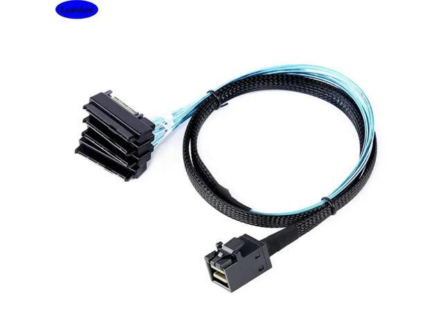 Click here for FOR MINI SAS HD SFF-8643 to 4 Ports SAS SFF-8482 s... prices