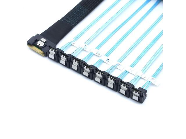 Click here for FOR PCI-E SAS SFF-8654 8I to 8 Ports SATA 90 degre... prices