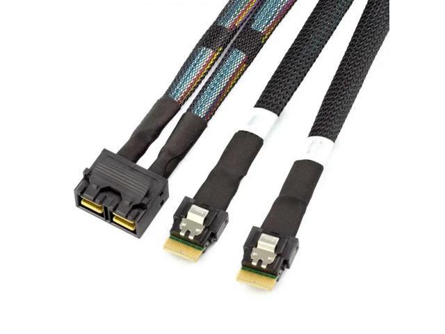 Click here for FOR Mini SAS SFF-8643 8I to 2 Ports slim SAS SFF-8... prices