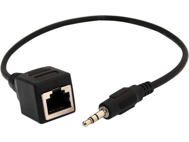 Click here for DIXSG 3.5mm 1/8 Male Jack Audio Socket to RJ45 Eth... prices