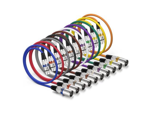 Click here for EBXYA XLR Cable 2ft 10 Pack - EBXYA 3 Pins Balance... prices