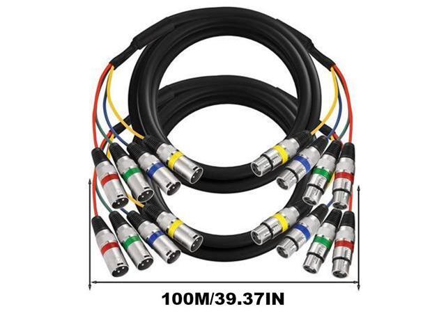 Click here for EBXYA 3 Ft XLR Snake Cables 4 Colored  4-Channel M... prices