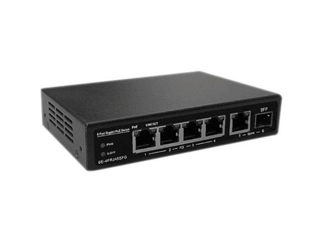 Click here for UltraTech 0E-4PRJ45SFG 6-Port Gigabit PoE Switch... prices