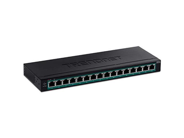 Click here for TRENDnet TPE-TG160H  16-Port Gigabit PoE+ Switch prices