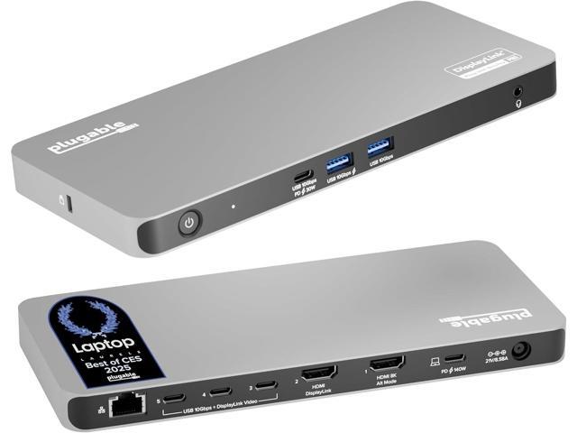 Click here for Plugable USB C Docking Station 5 Monitors  140W Di... prices