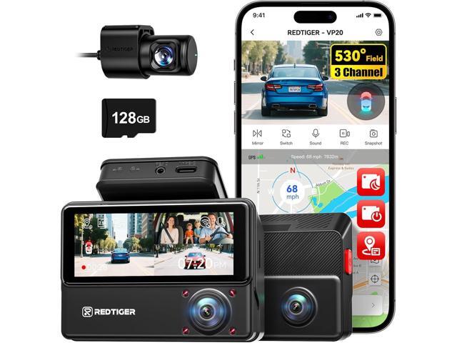 Click here for REDTIGER 530° Dash Cam 3 Channel  2.5K+2.5K+1080P... prices