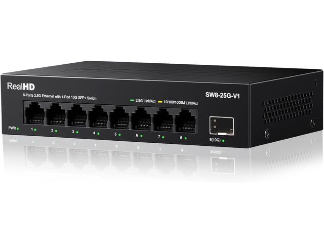 Click here for Real HD 8 Port 2.5G Ethernet Switch Unmanaged Netw... prices