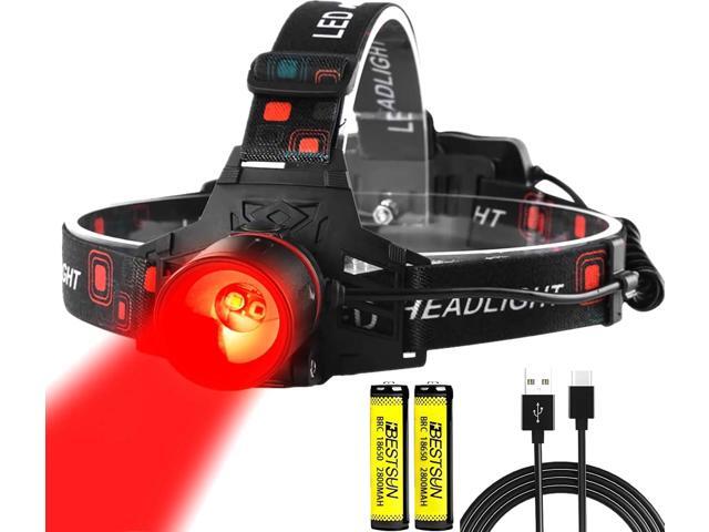 Click here for LUXNOVAQ Red Light Headlamp for Hunting  LED Recha... prices