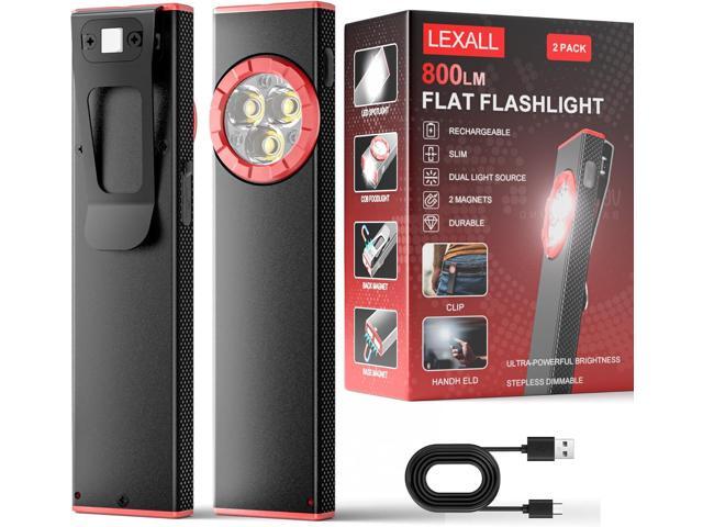 Click here for lexall EDC Flashlight  2 Pack 800Lumen Rechargeabl... prices