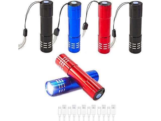 Click here for 6 Pack LED Aluminum Small Mini USB C Rechargeable... prices