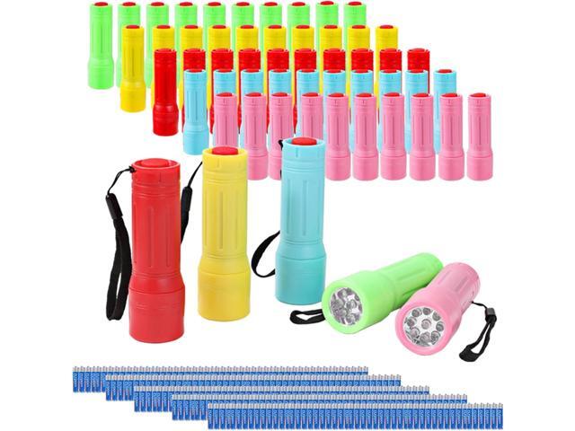 Click here for 50 Pack 9-LED Mini Flashlight Bulk  Small Multicol... prices