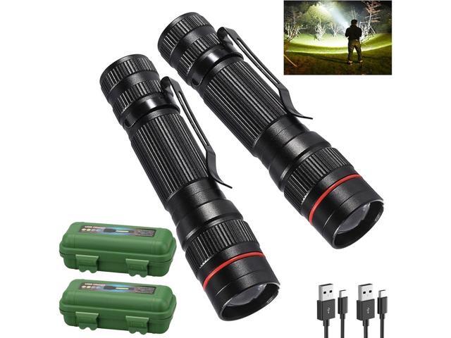 Click here for LED Flashlight Rechargeable 2 Pack  High Lumens Ta... prices