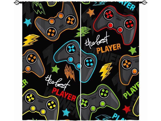 Click here for Boys Kids Gaming Curtains Rod Pocket Gamer Gamepad... prices