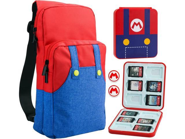 Click here for FUNDIARY Red and Blue Carrying Travel Bag for Swit... prices