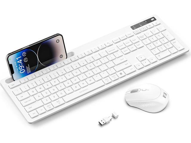 Click here for seenda White Wireless Keyboard and Mouse for Mac... prices