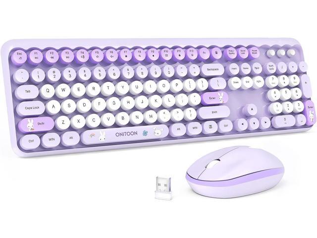 Click here for Wireless Keyboard and Mouse Combo  2.4GHz Retro Fu... prices