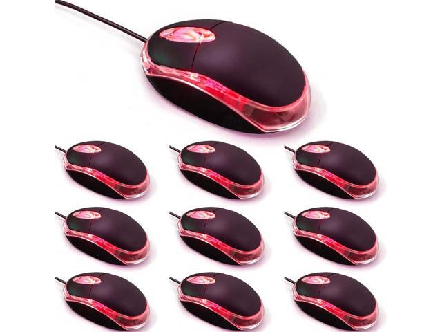 Click here for 10 Pack Wired Mini Optical Mouse - Ergonomic USB M... prices