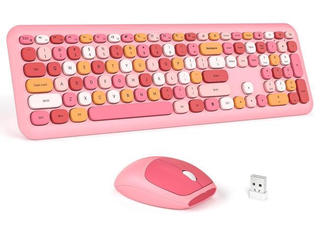 Click here for Wireless Keyboard and Mouse Combo - MOFII Pink Ful... prices