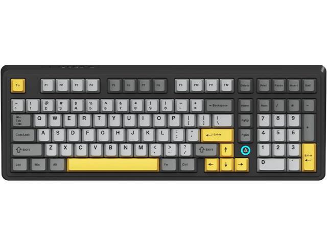 Click here for NACODEX Ajazz AK980 Grey Yellow Wireless Mechanica... prices