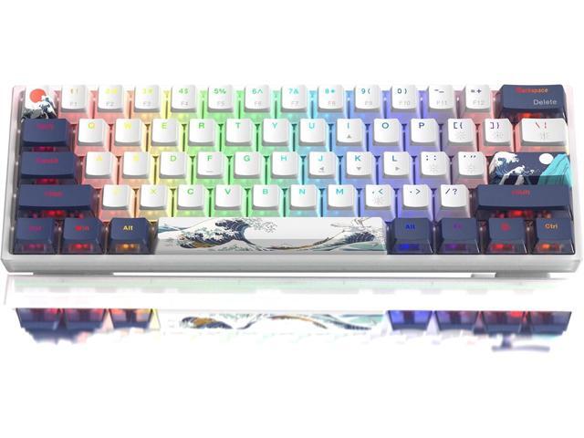 Click here for Womier 60 Percent Keyboard Gaming  WK61 Creamy Mec... prices