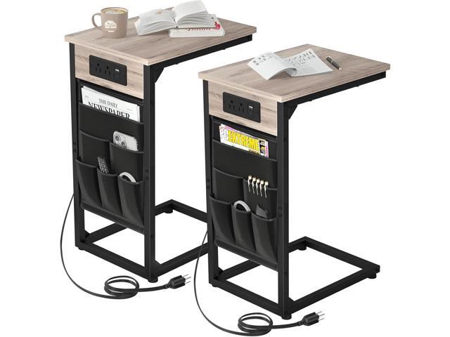 Click here for AMHANCIBLE C Shaped End Table with Charging Statio... prices