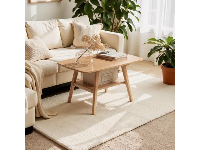 Click here for Small Coffee Table for Living Room  2-Tier Mid Cen... prices