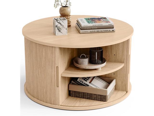 Click here for LINSY HOME Round Coffee Table  31.5 Drum Coffee Ta... prices