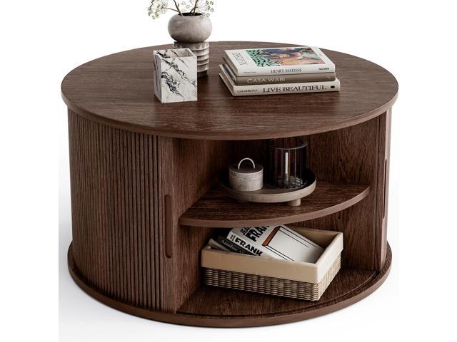 Click here for LINSY HOME Round Coffee Table  31.5 Drum Coffee Ta... prices