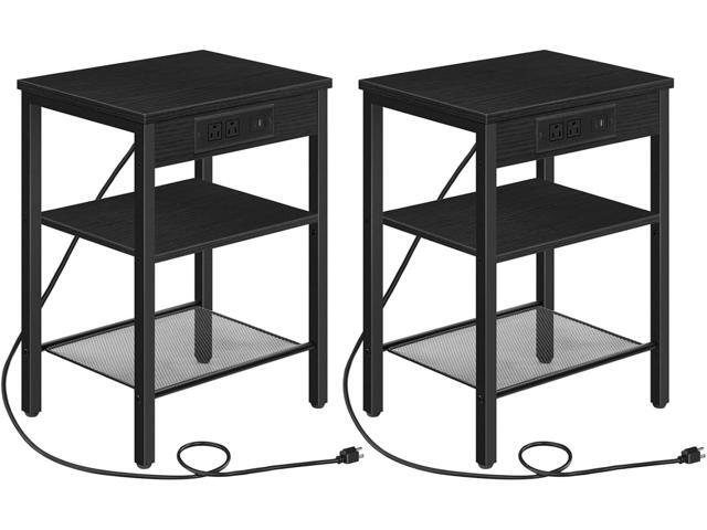 Click here for HOOBRO End Table Set of 2 with Charging Station an... prices