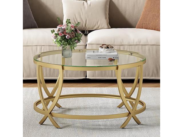 Click here for ASYA Round Coffee Table for Living Room  Gold Coff... prices