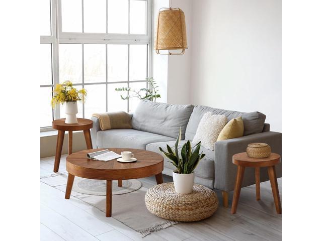 Click here for Farmhouse Round Coffee Table Set of 3  Boho Sofa S... prices