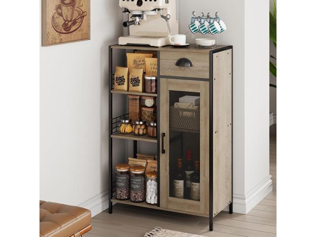 Click here for X-cosrack 3 Tier Coffee Bar Table with Storage Dra... prices