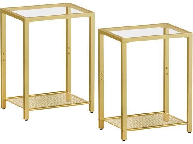 Click here for HOOBRO Set of 2 Side Tables  2-Tier End Table  Nig... prices
