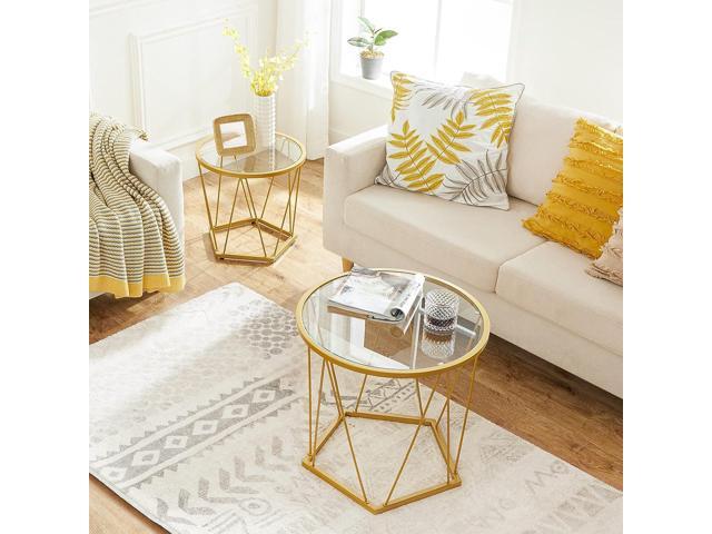 Click here for HOOBRO Small Coffee Table Set of 2  Round Coffee E... prices