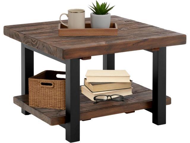 Click here for Pomona 27-Inch Rustic Square Coffee Table Solid Pi... prices