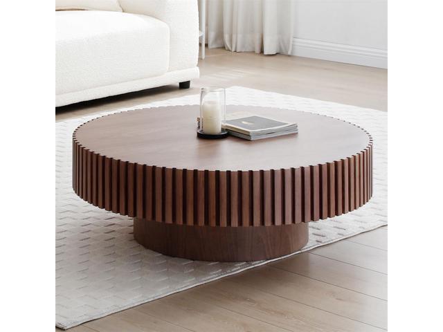 Click here for Round Coffee Table for Living Room  Accent Fluted... prices