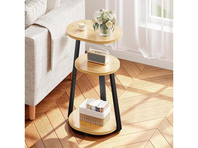 Click here for Side Table  Small End Table with Metal Frame  3-Ti... prices